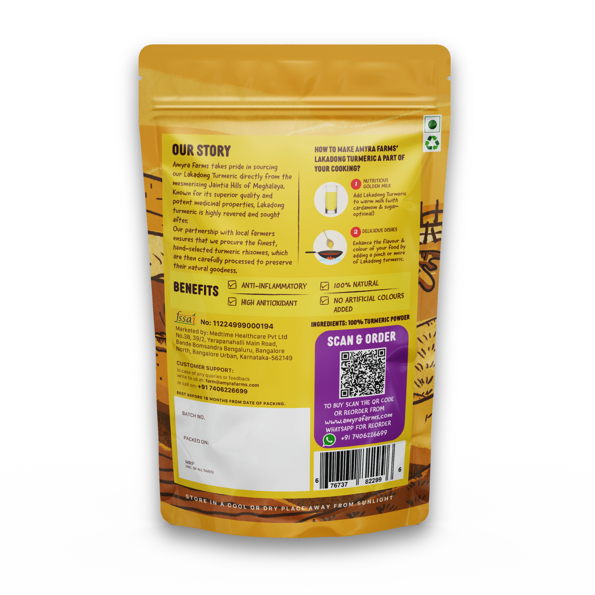 Lakadong Turmeric Powder the wonder spice of Meghalaya – Amyra Farms