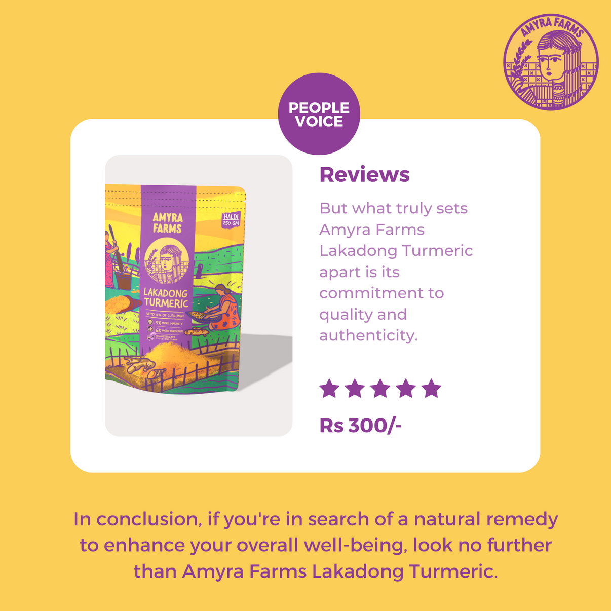 Lakadong Turmeric Powder the wonder spice of Meghalaya – Amyra Farms